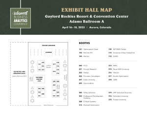 Exhibit Hall - 2023 INFORMS Business Analytics Conference